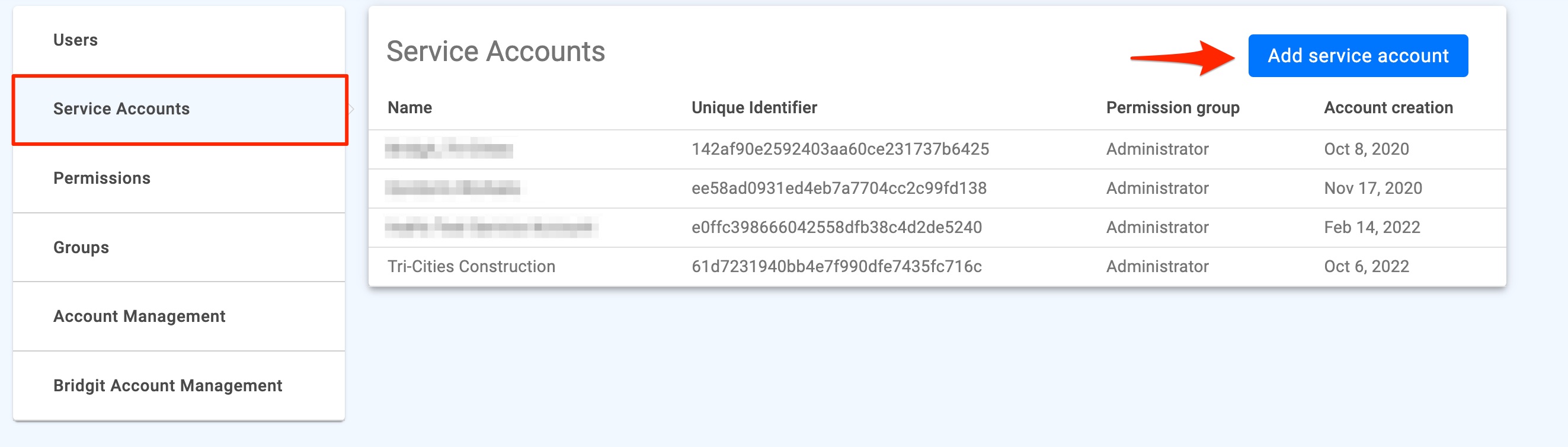 Create Service Accounts for API Integration – Support Help Desk