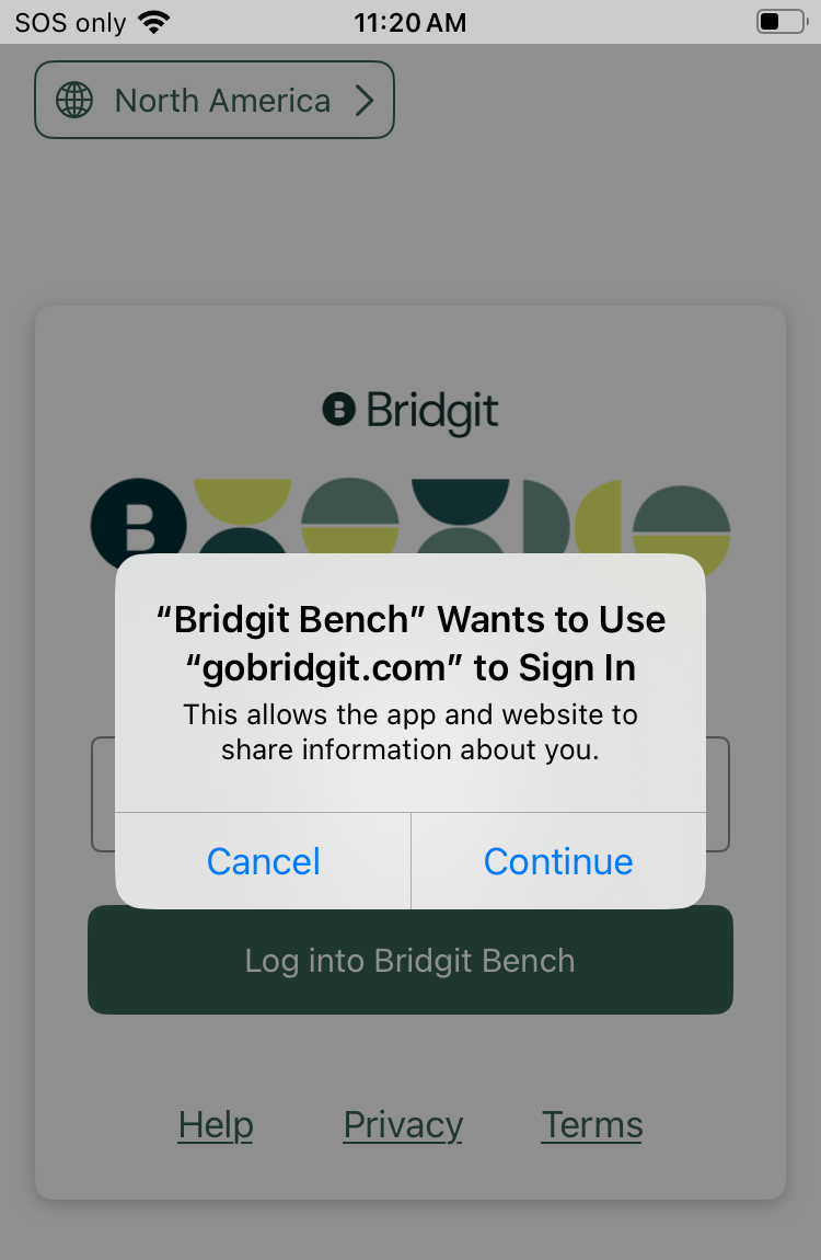 Log into the Bridgit Bench Mobile App – Support Help Desk