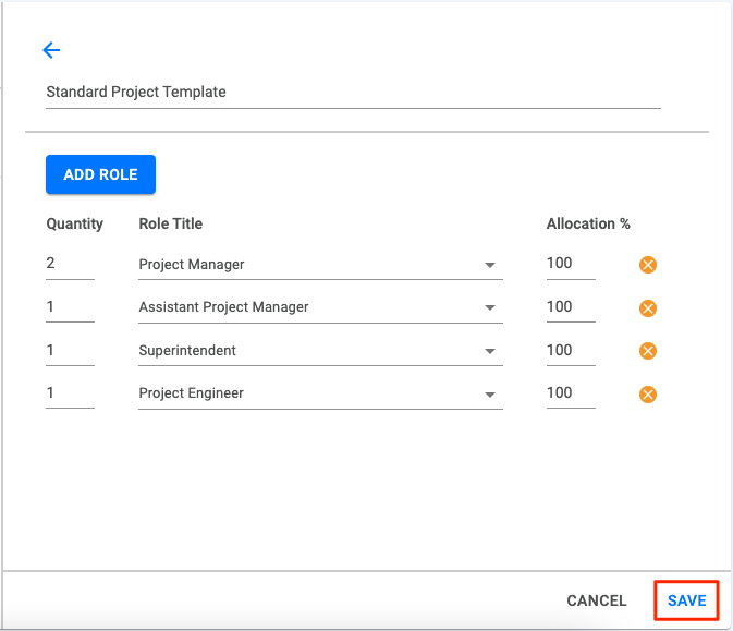 Role Templates – Support Help Desk
